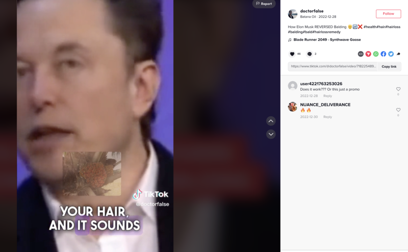 Fact Check: NO Evidence 'DoctorTruth Batana Oil' Reverses Hair Loss | Lead Stories